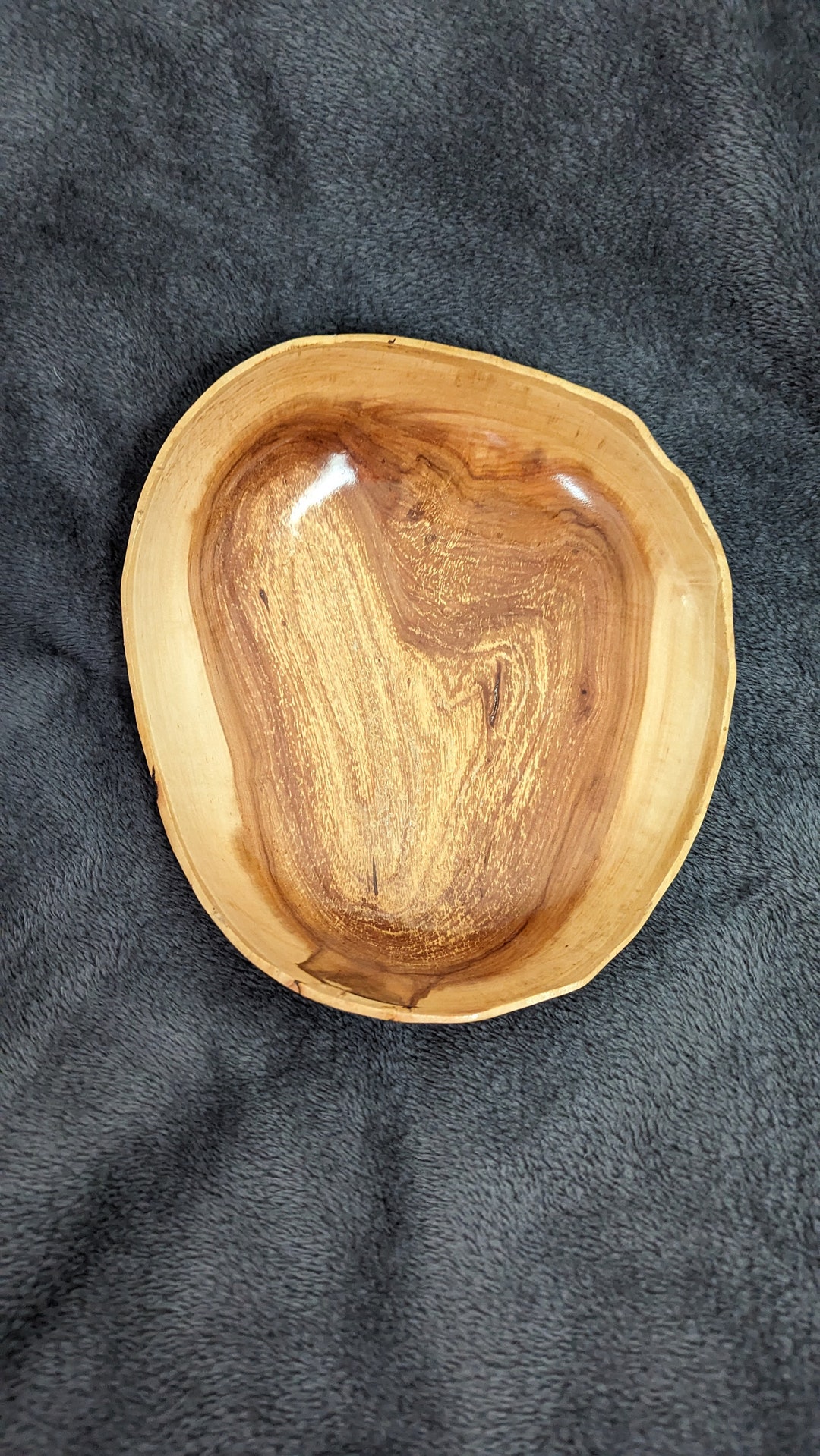 8" Live Edge Spalted Apple Wood Bowl #APP0010 - Etsy