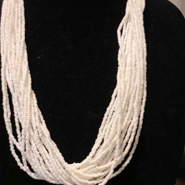 Multi Strand Beaded Necklace - Etsy