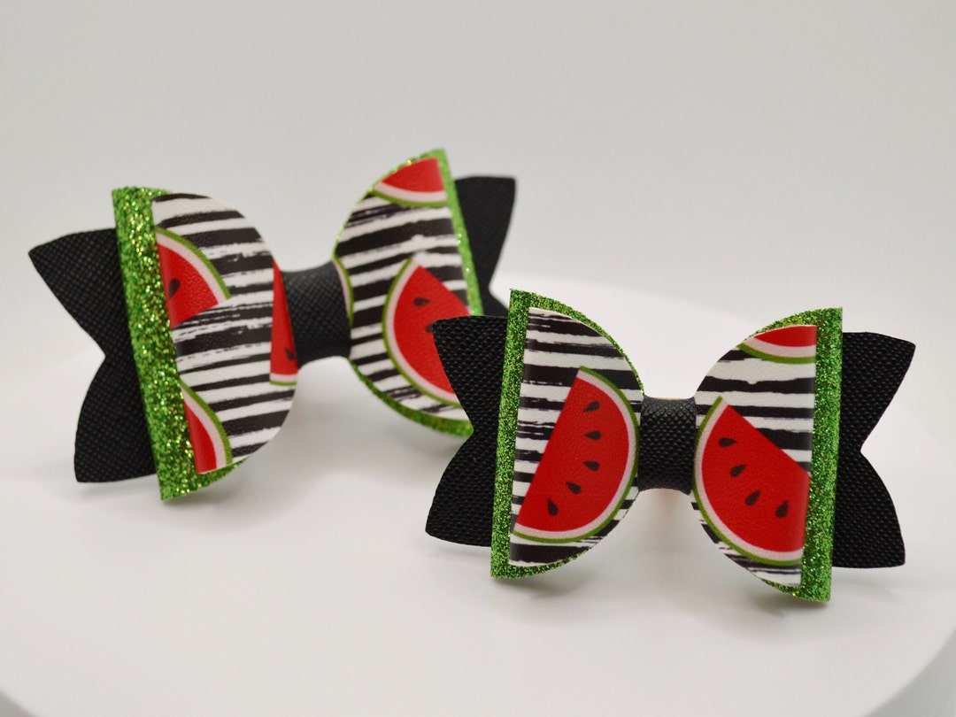 Watermelon Hair Bow / Watermelon Baby Headband / Watermelon Hair Clip ...