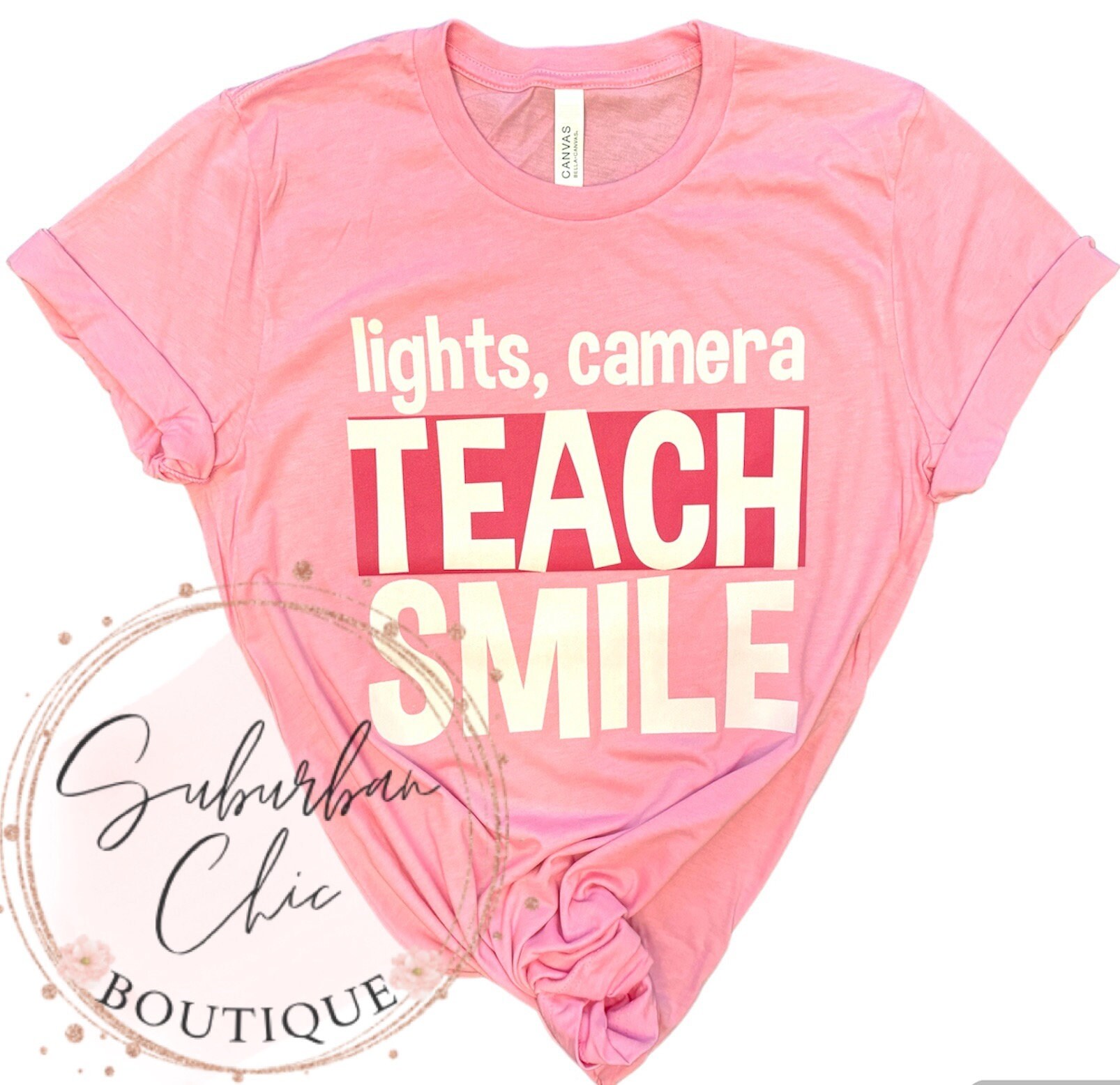 Lights Camera Teach Smile PNG - Etsy
