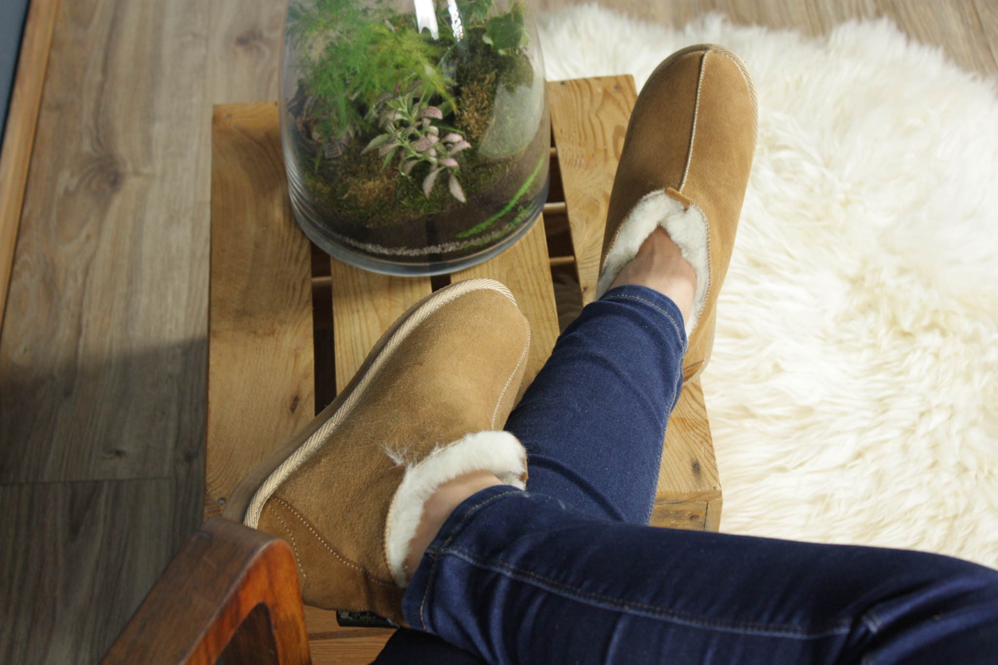 Handcrafted Luxury New Sheepskin Boot Slippers Men Women Ladies Made ...