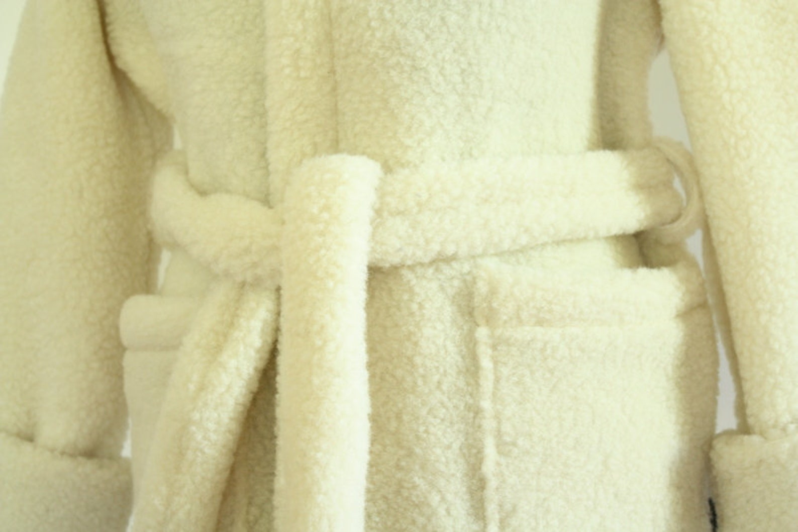 Luxury Woolen Hooded BATH ROBE Dressing SPA Gown 100% Merino | Etsy