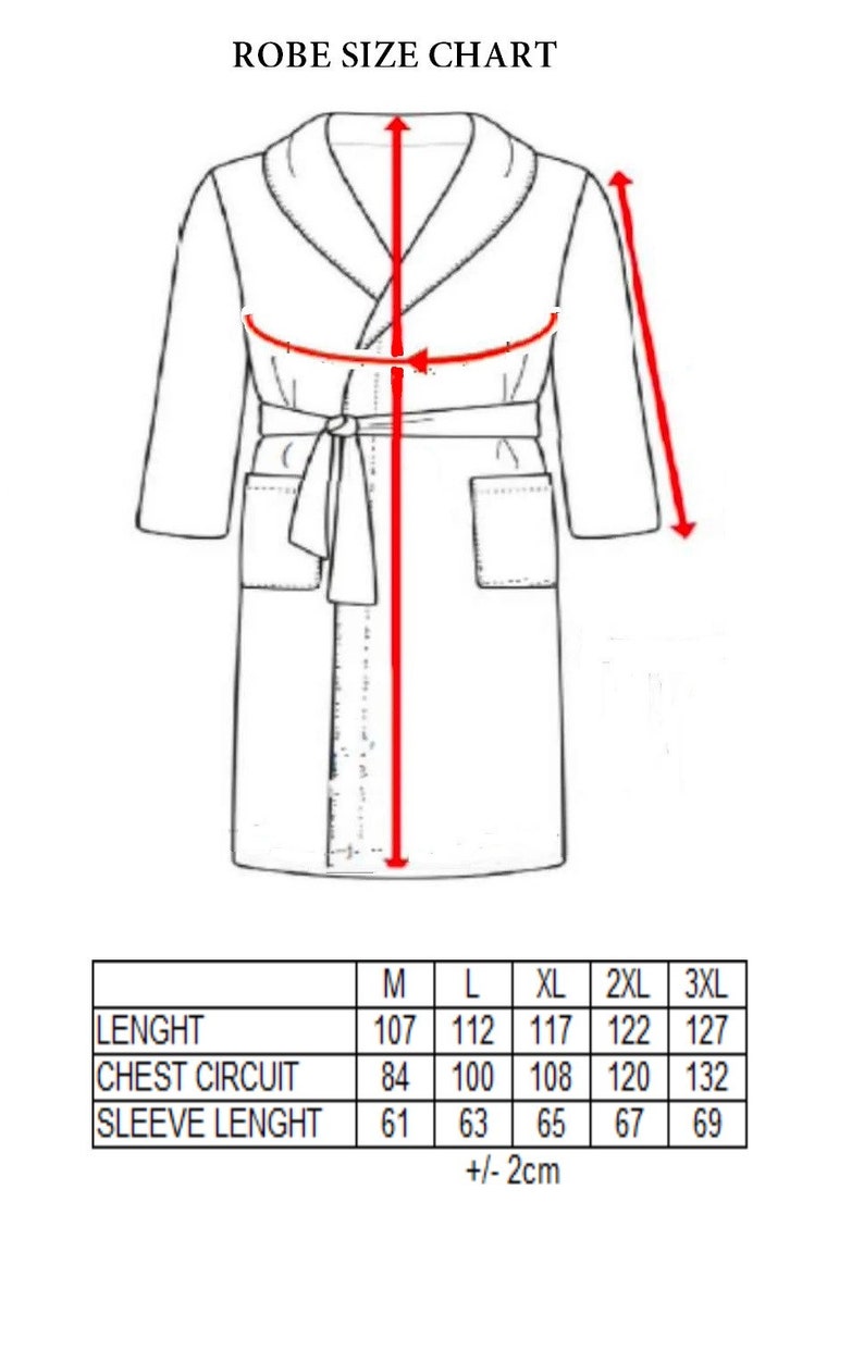 Men's Woolen Robe, Natural Wool Dressing Gown WOOLMARK - Etsy