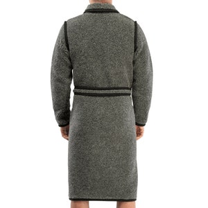 Men's Woolen Robe, Natural Wool Dressing Gown WOOLMARK - Etsy