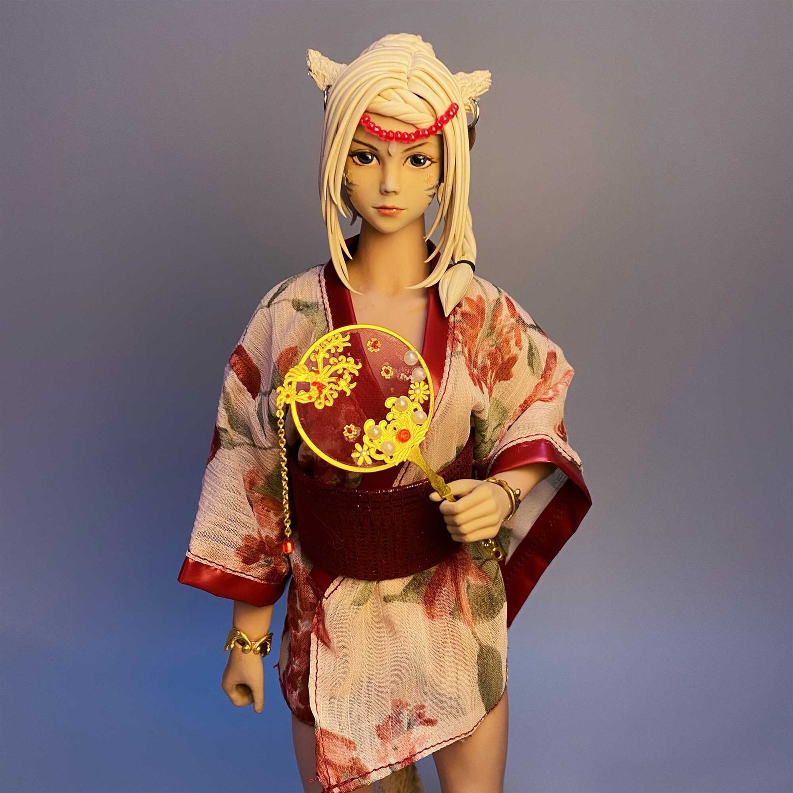 Handmade Head for FFXIV OC Character With Figma Joint - Etsy