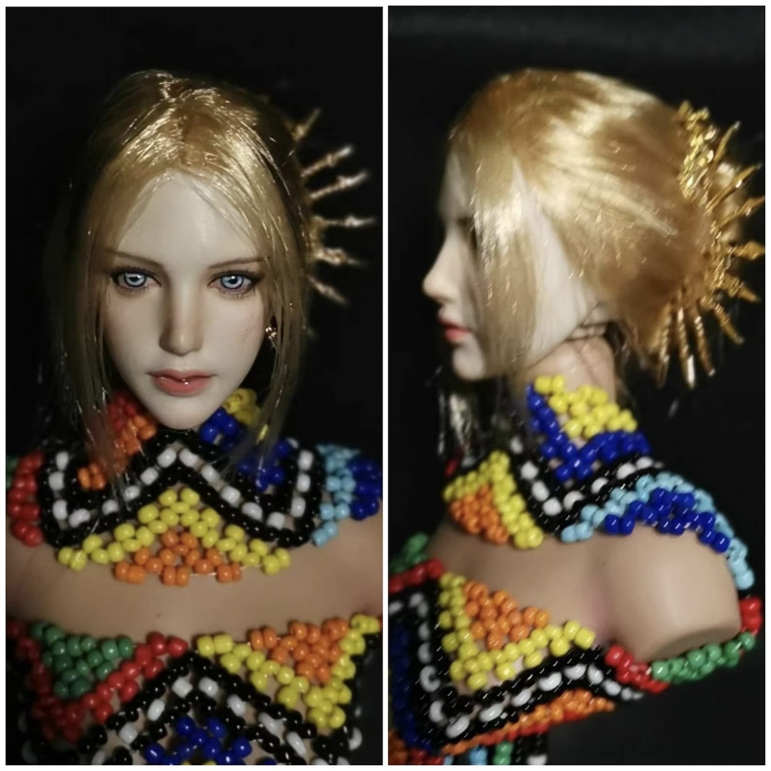 Handmade Head for FFXIV OC Character, With Figma Joint Moveable 11inch ...