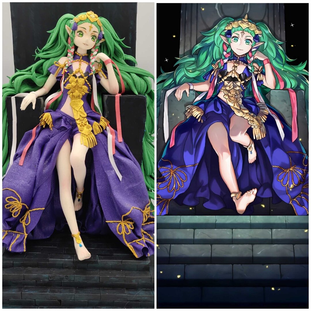 Handmade FE Sothis 1/7 Figure With Extremly Complex Hair and Throne - Etsy