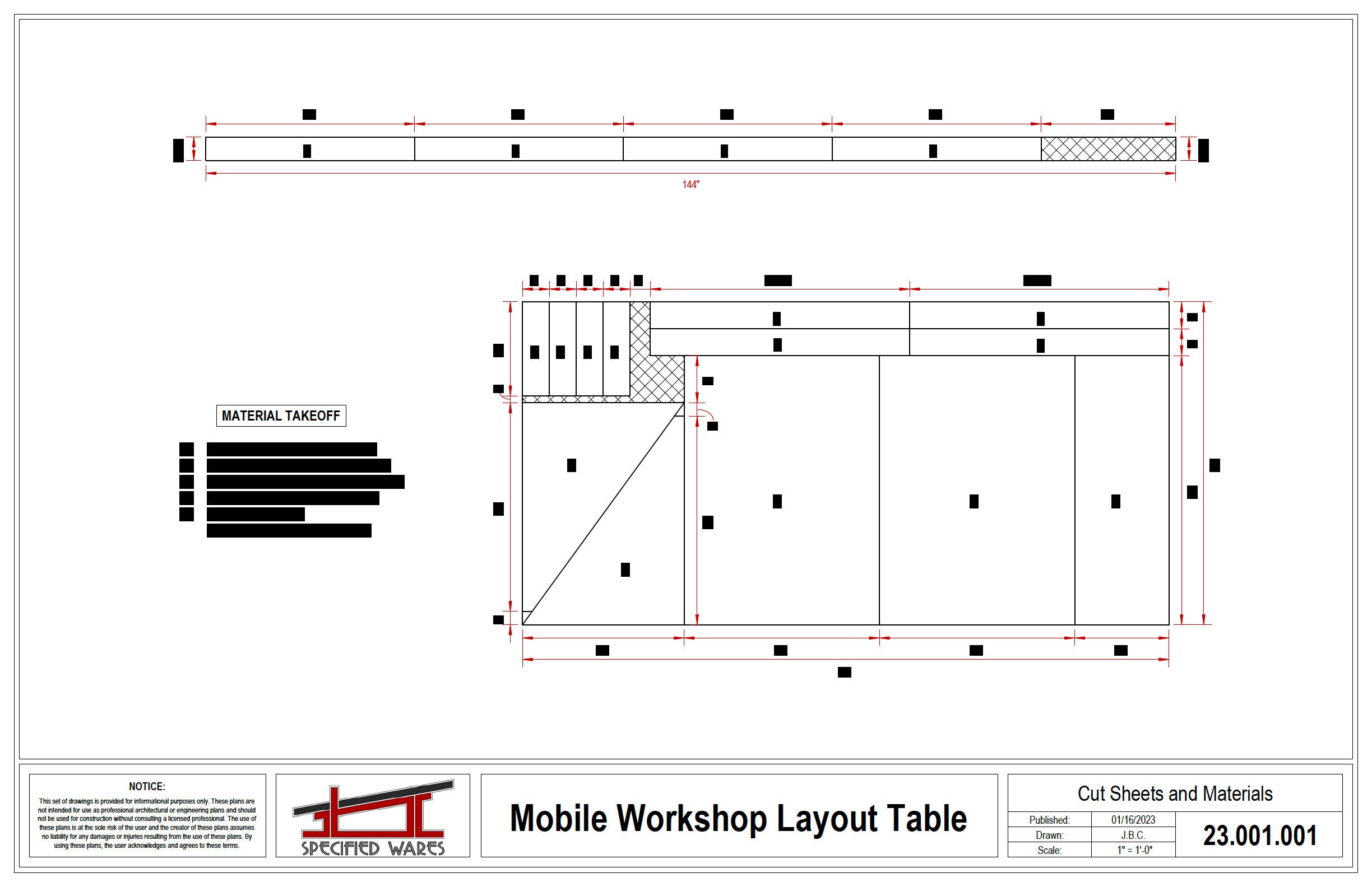 Mobile Workshop Layout Table Building Plans - Etsy
