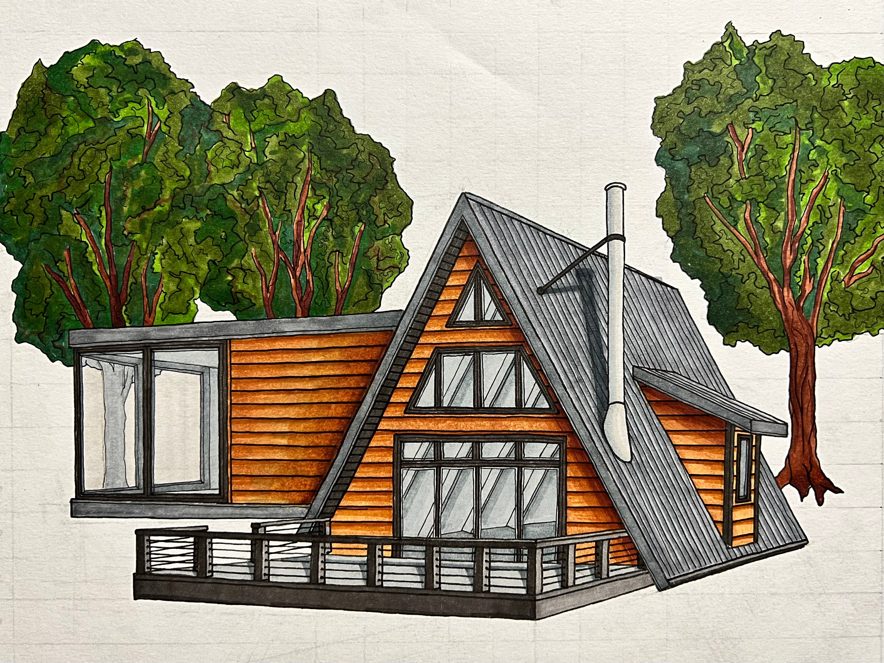 Bespoke Hand-drawn Home Drafting, Illustrations and Renderings - Etsy