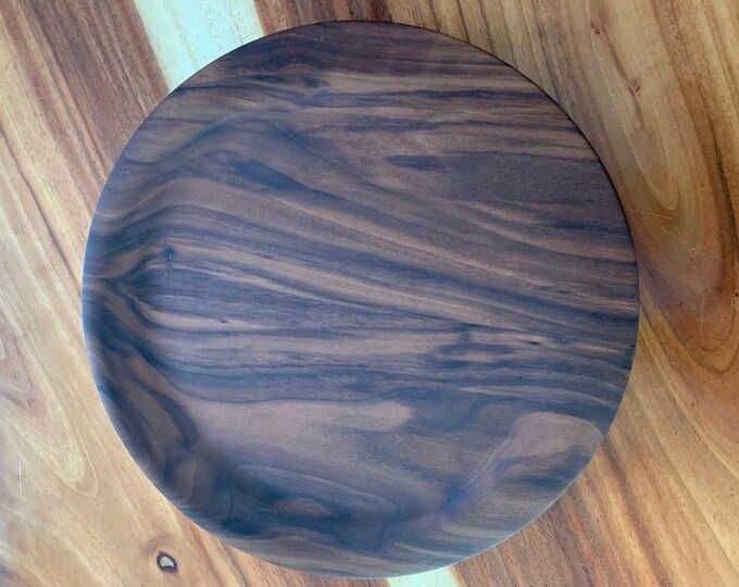 Gerber Trencher, Large Round Black Walnut Cutting Board With Juice ...