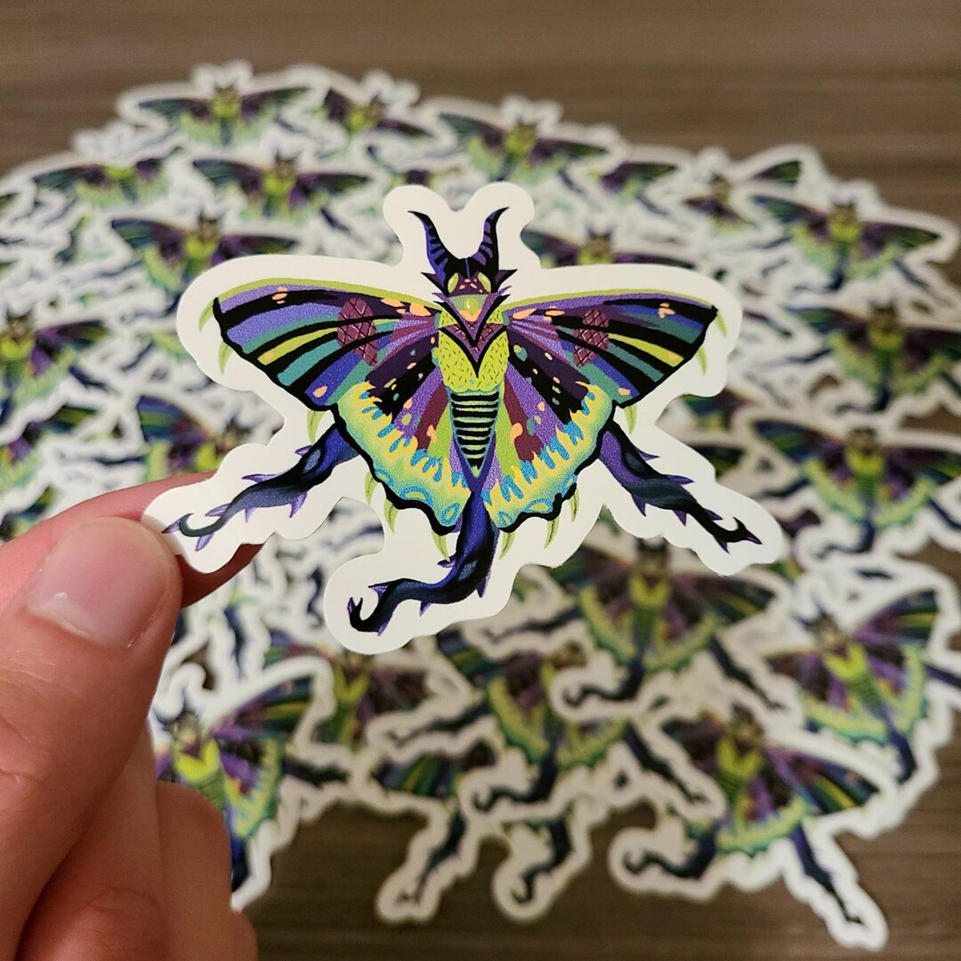 Villain Moth & Princess Butterfly Stickers - Etsy