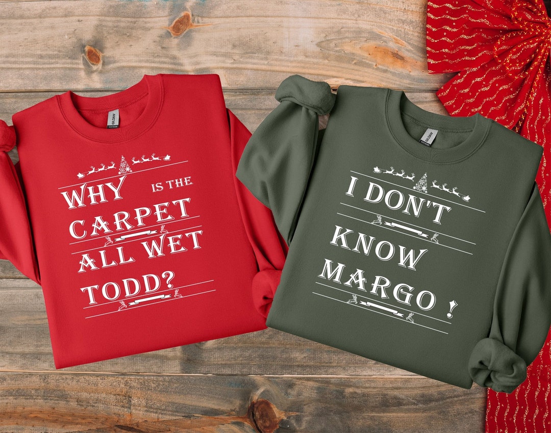 National Lampoon's Christmas Vacation Todd and Margo Shirt - Etsy