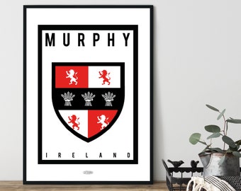Murphy Family Crest Digital Download Murphy Coat of Arms JPG File ...