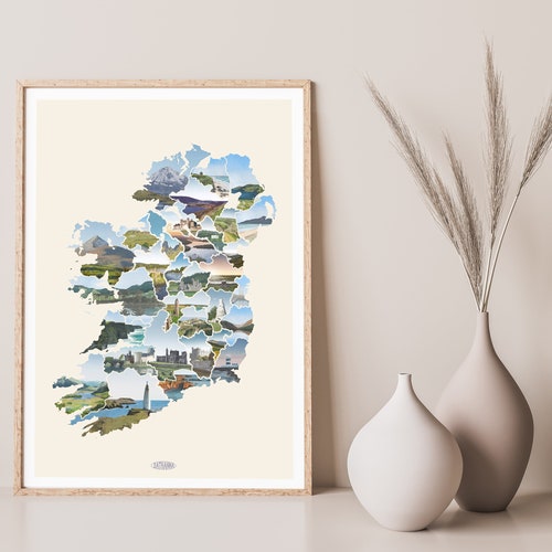 Large Print Ireland Map Ireland Poster Large Ireland Art - Etsy Canada