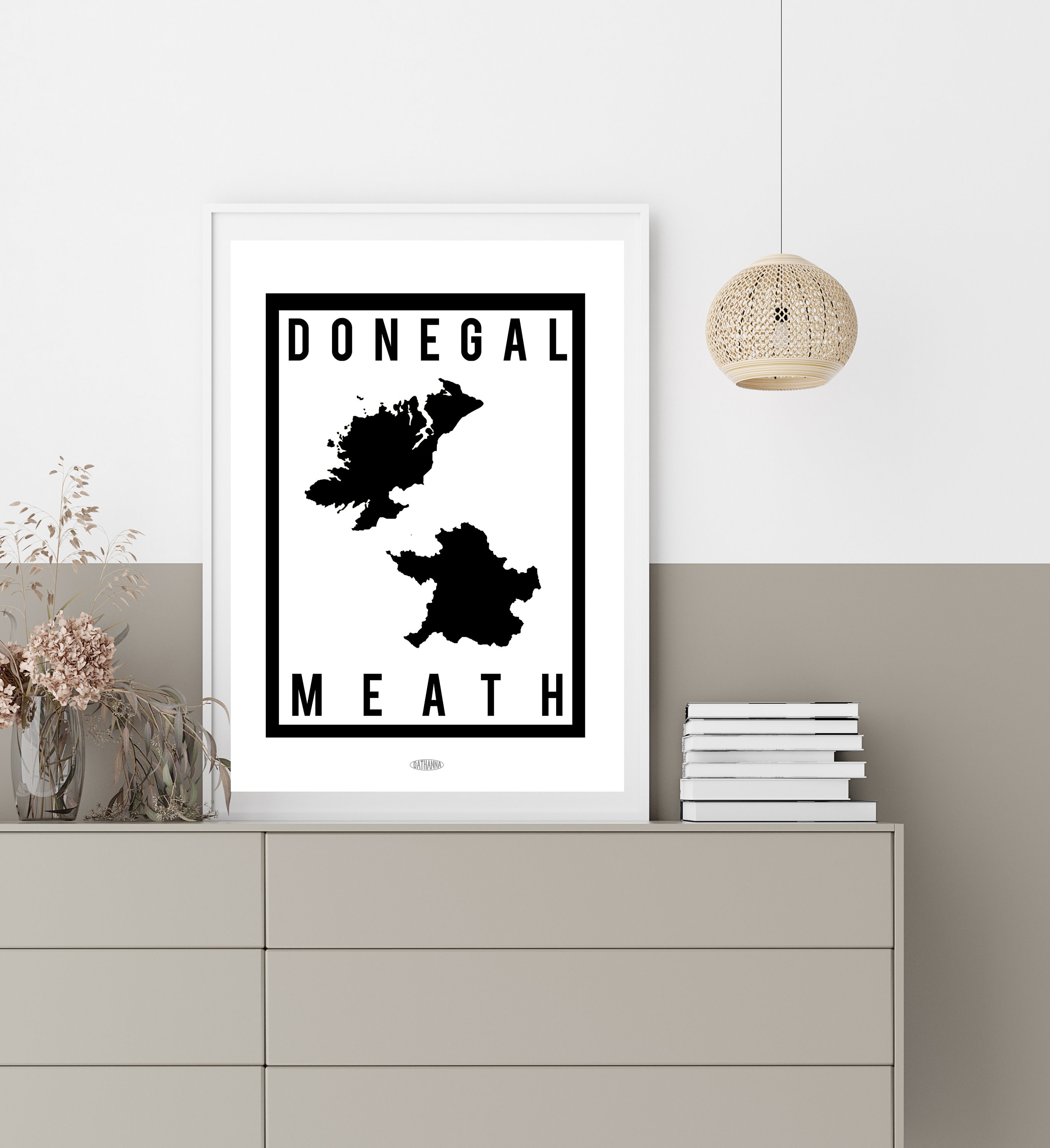 CUSTOM Duo Maps Print - Etsy