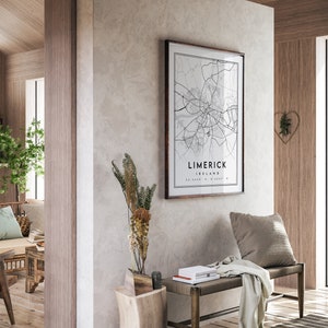 Limerick City Map Print 6, Limerick Map Poster, Limerick Map Print ...