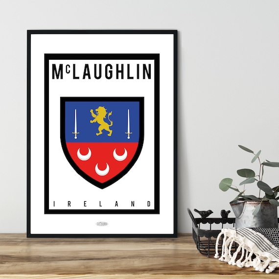 MCLAUGHLIN Family Coat of Arms | Etsy