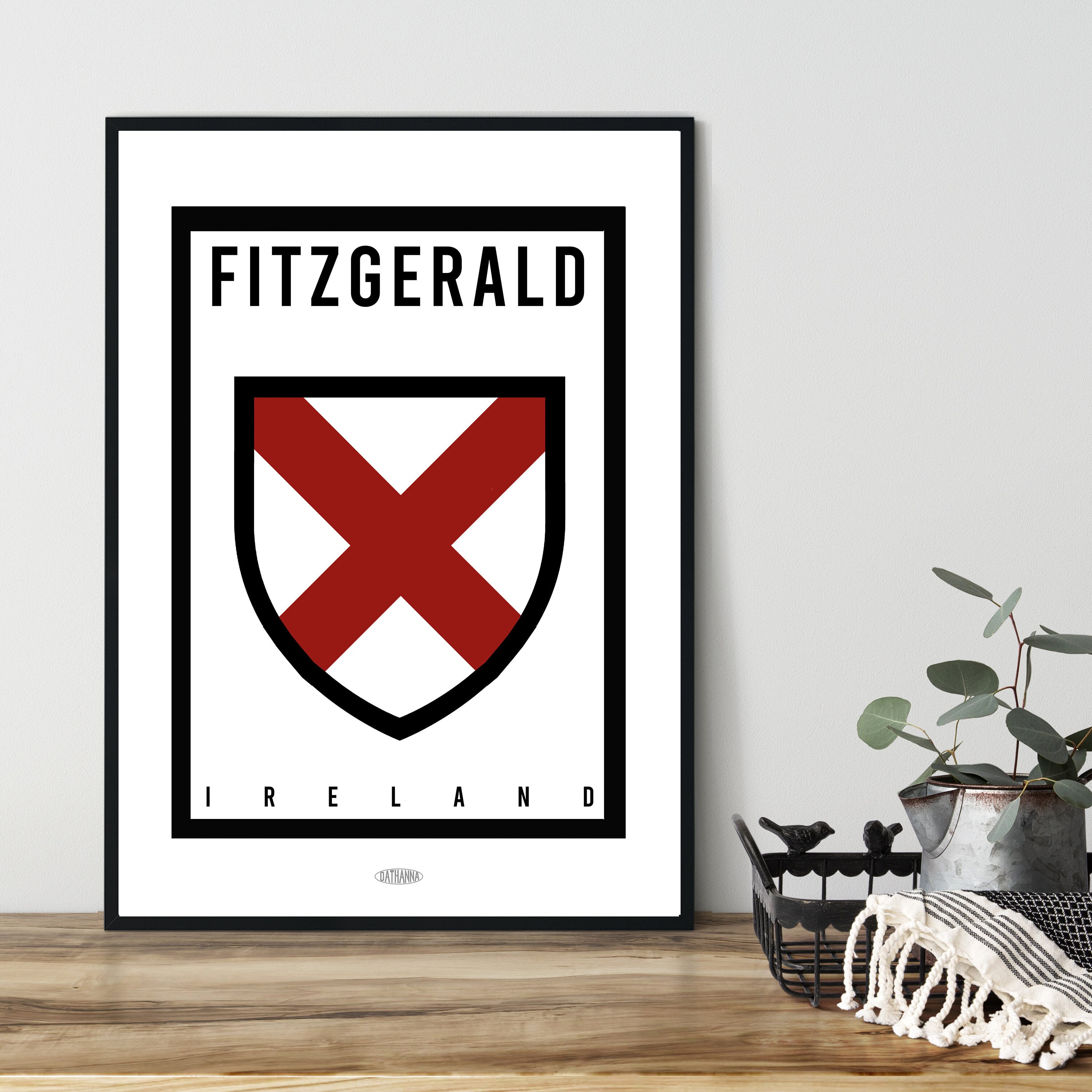 Fitzgerald Crest Tattoos Family Crest Plaque Or Coat Of Arms Shields