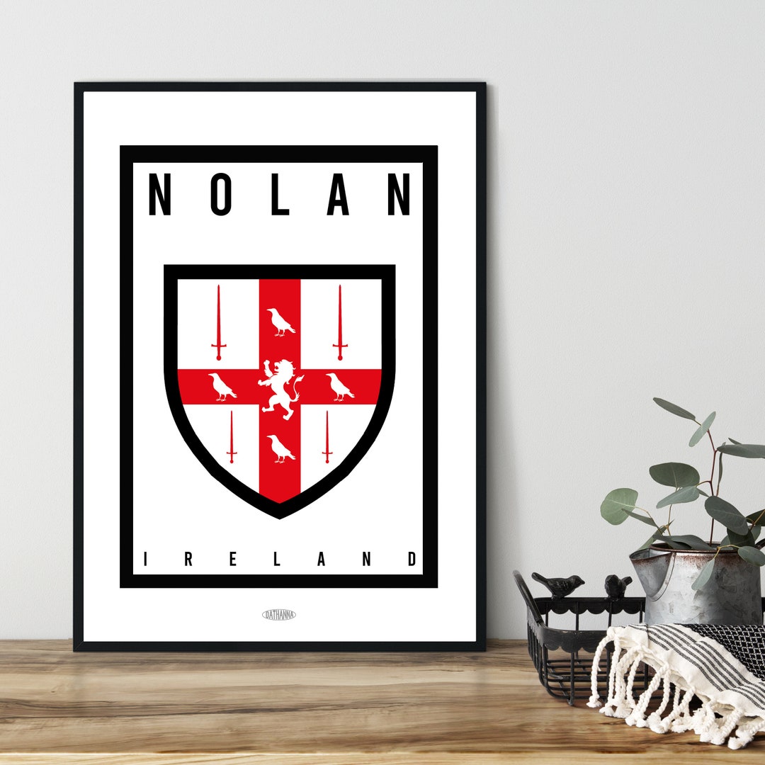 NOLAN Family Coat of Arms - Etsy UK