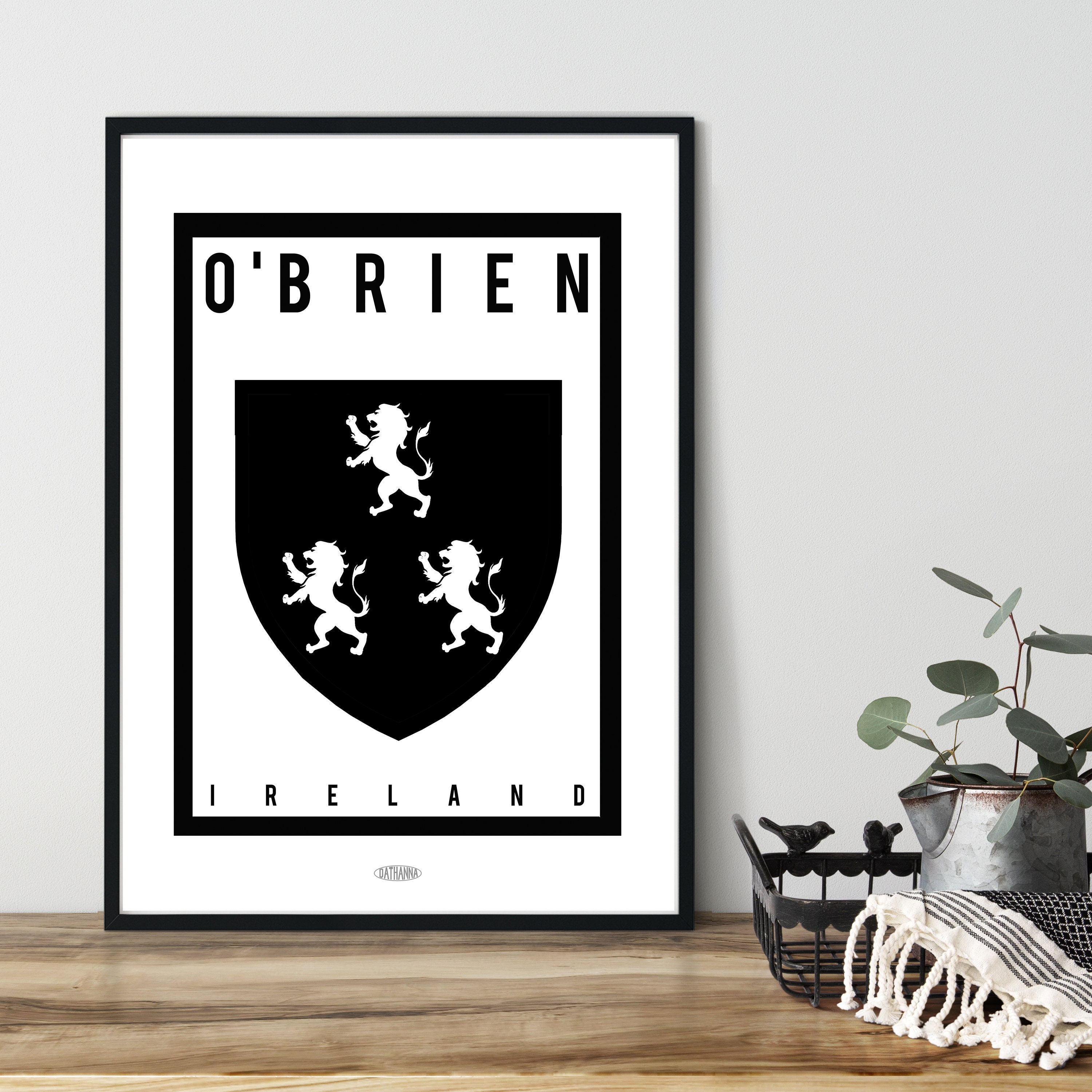 O'BRIEN Family Coat of Arms - Etsy UK