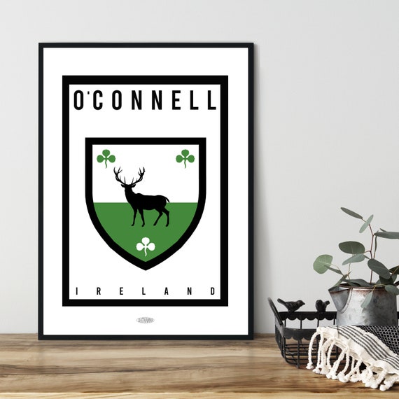 O'CONNELL Family Coat of Arms | Etsy