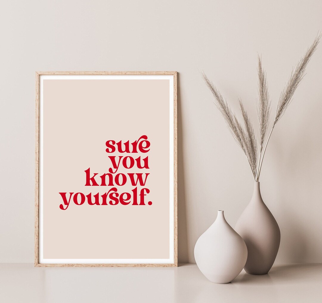 IRISH PRINT - "sure You Know Yourself" - Irish Slang Quote Print ...