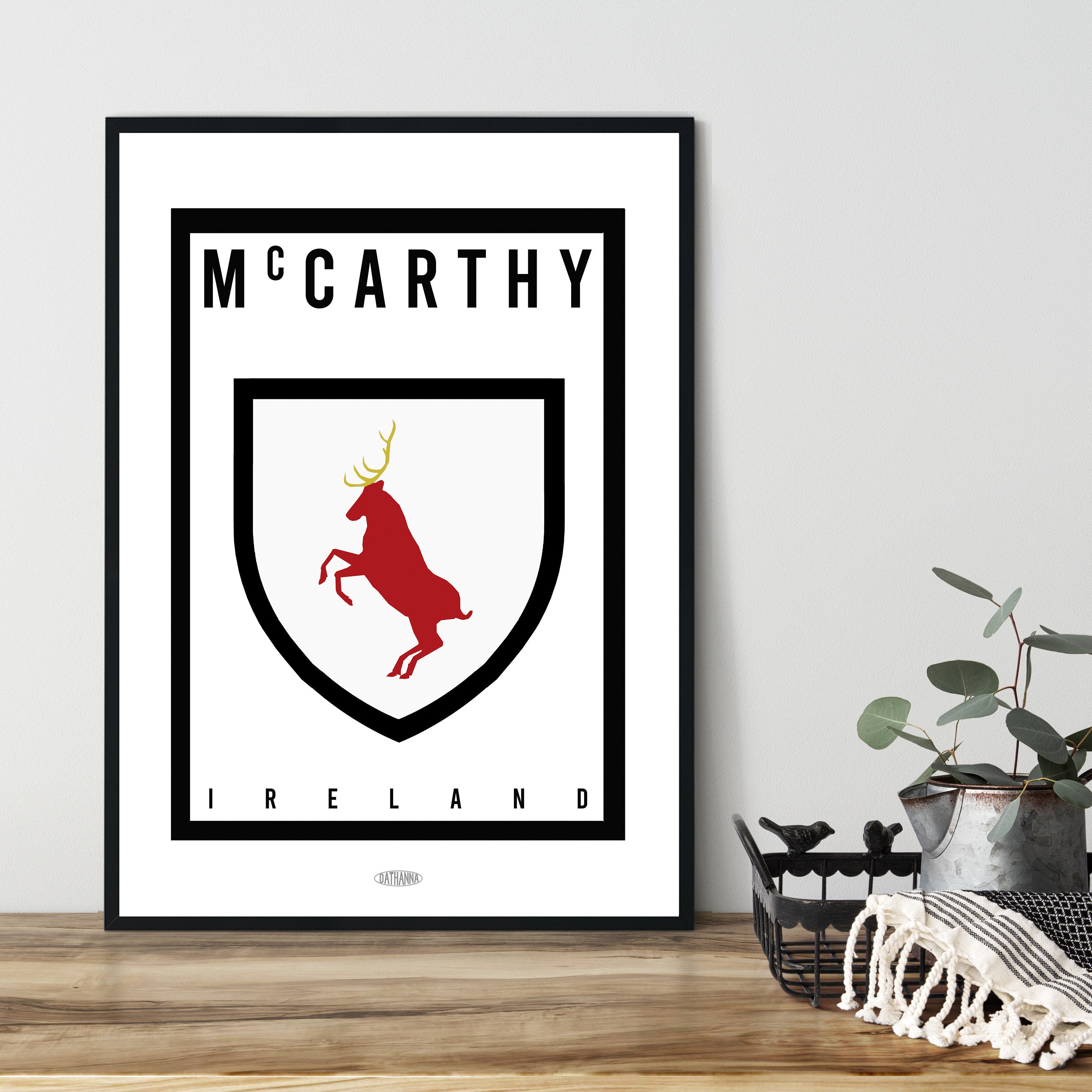 MCCARTHY Family Coat of Arms - Etsy