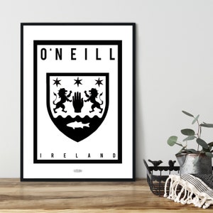 O Neill Family Coat Of Arms Etsy