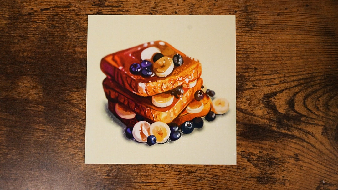 French Toast Cube Print - Etsy