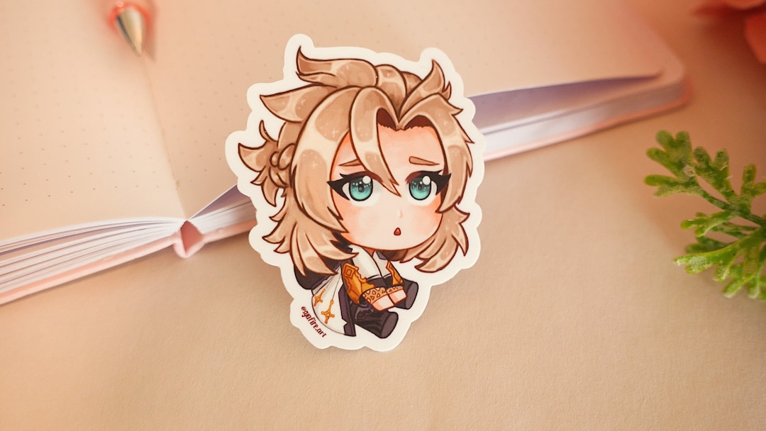 Albedo Genshin Impact Chibi Sticker - Etsy