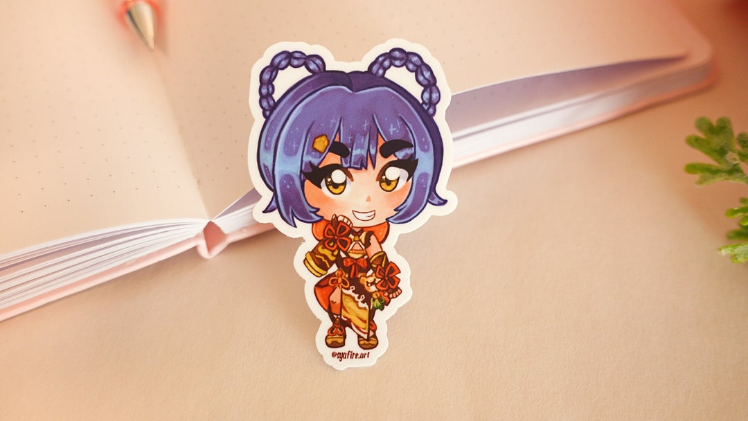 Xiangling Genshin Impact Chibi Sticker - Etsy