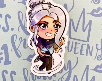 Jett Valorant Sticker / Valorant Chibi Vinyl Sticker / Valorant Agent ...