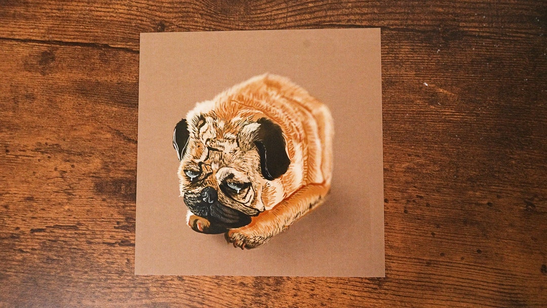 Pug Cube Print - Etsy