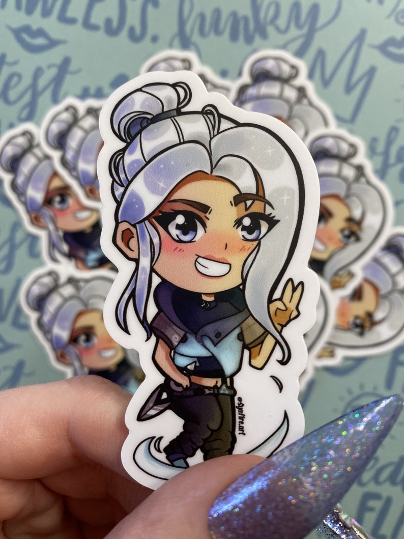 Chibi Jett - Valorant - Etsy