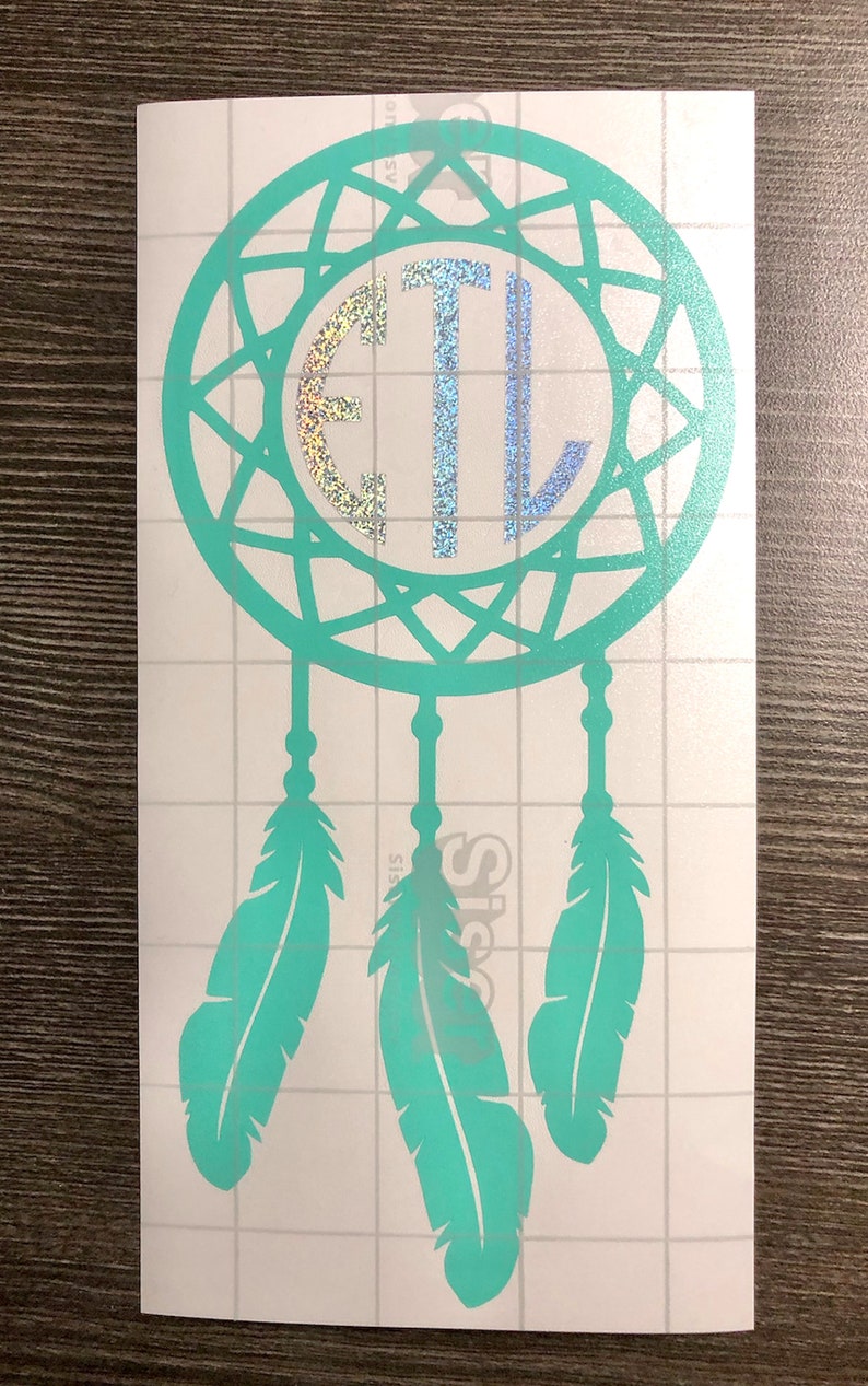 Personalized Monogram Decal Monogram Car Decal Monogram - Etsy