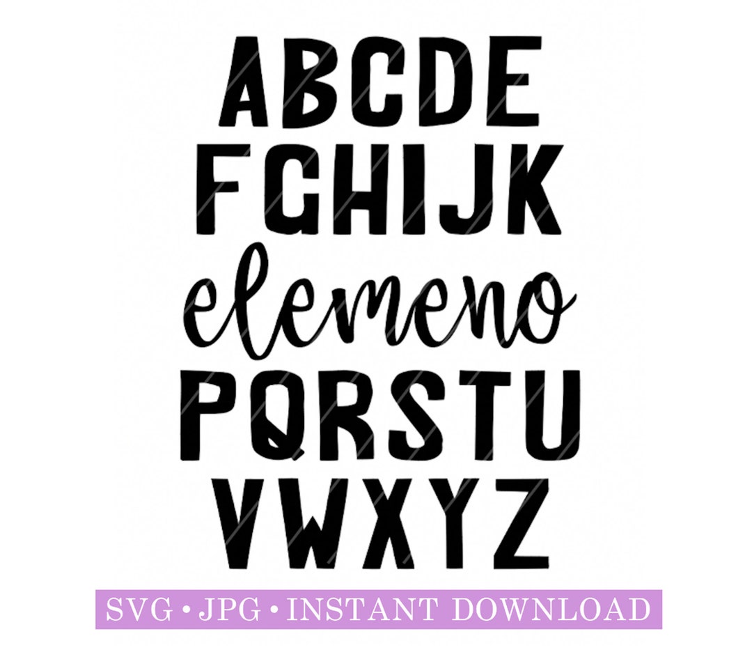 ABCD | Digital File | SVG | JPG | Instant Download | Cut Files - Etsy