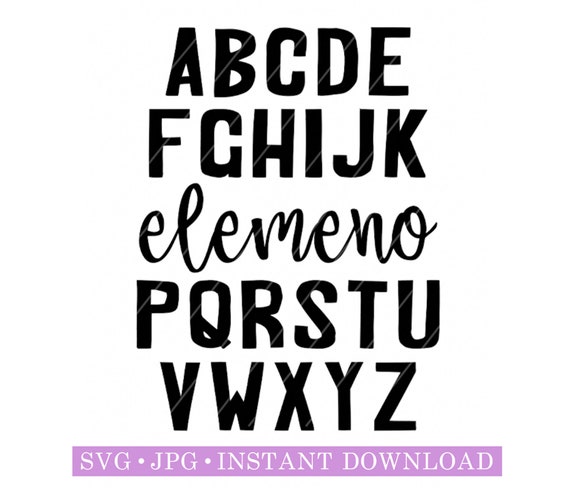 ABCD Digital File SVG JPG Instant Download Cut Files - Etsy