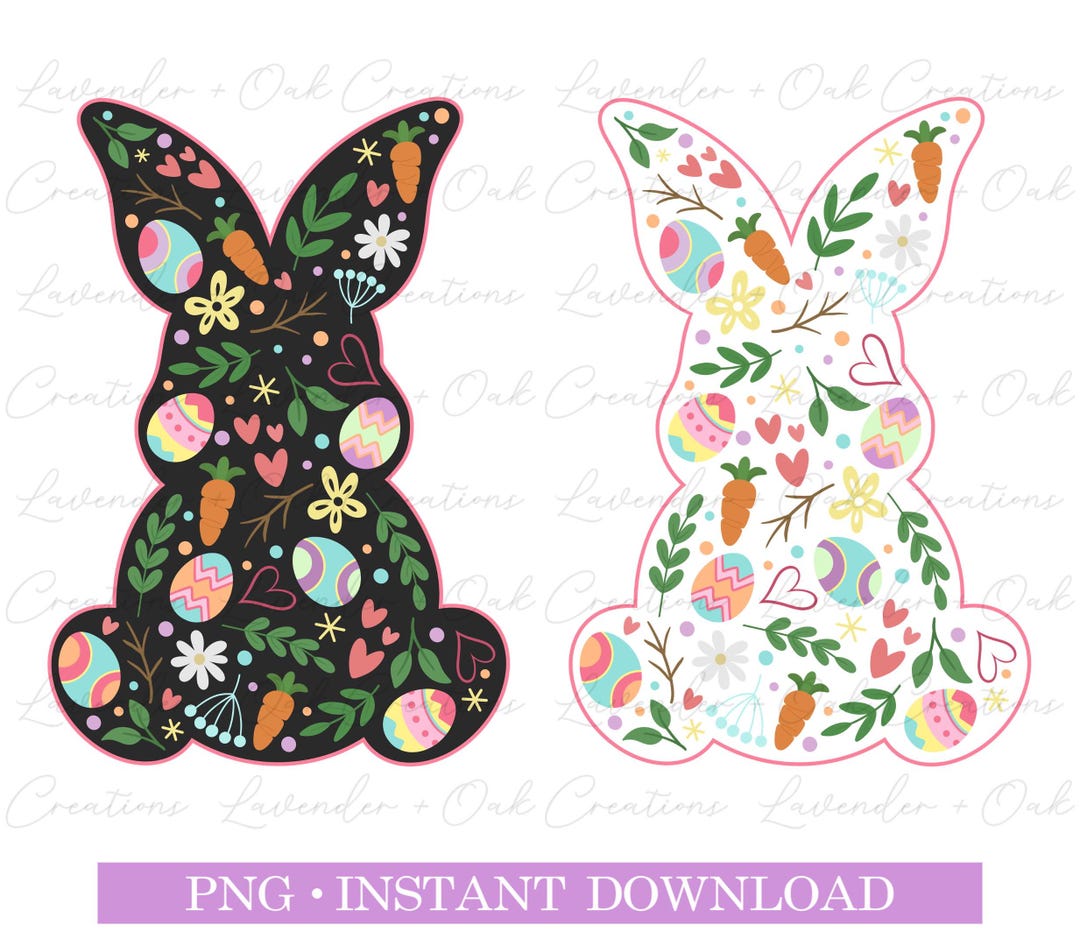 Easter Bunny | Digital File | PNG | Instant Download | Cut Files - Etsy