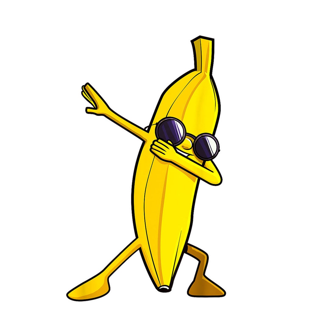 Dabbing Banana Tropical Fruit Lover Men Women Kids Digital PNG - Etsy