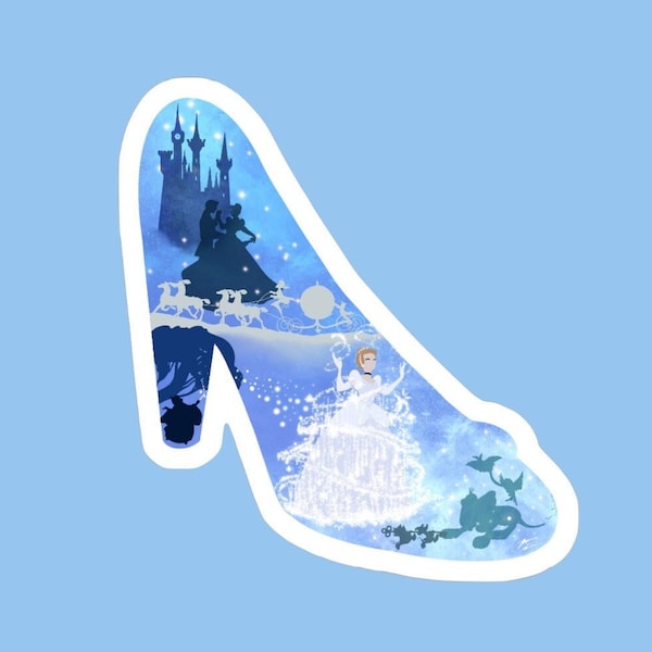 Cinderella Stickers - Etsy