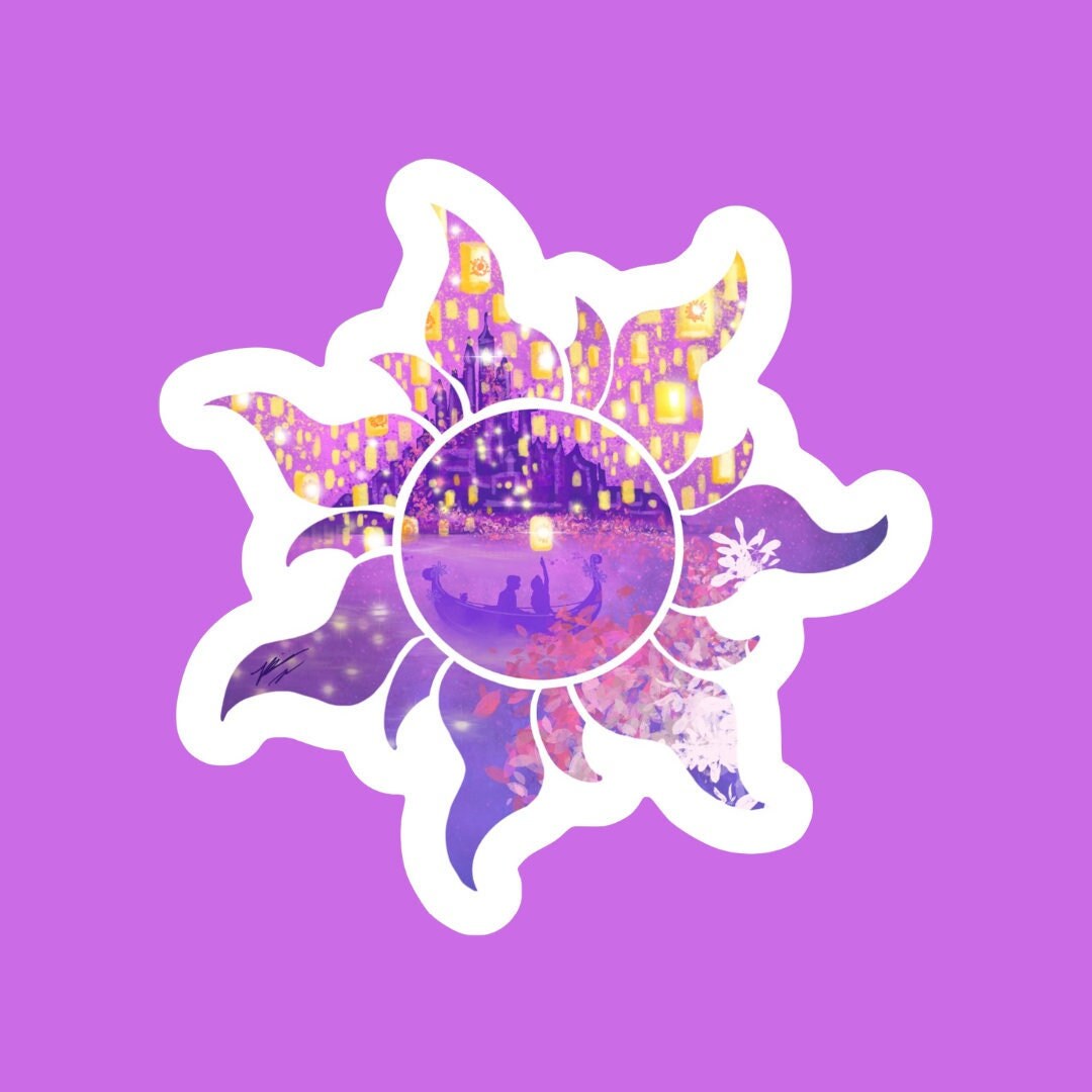 Tangled Lantern Sticker Rapunzel Sticker - Etsy