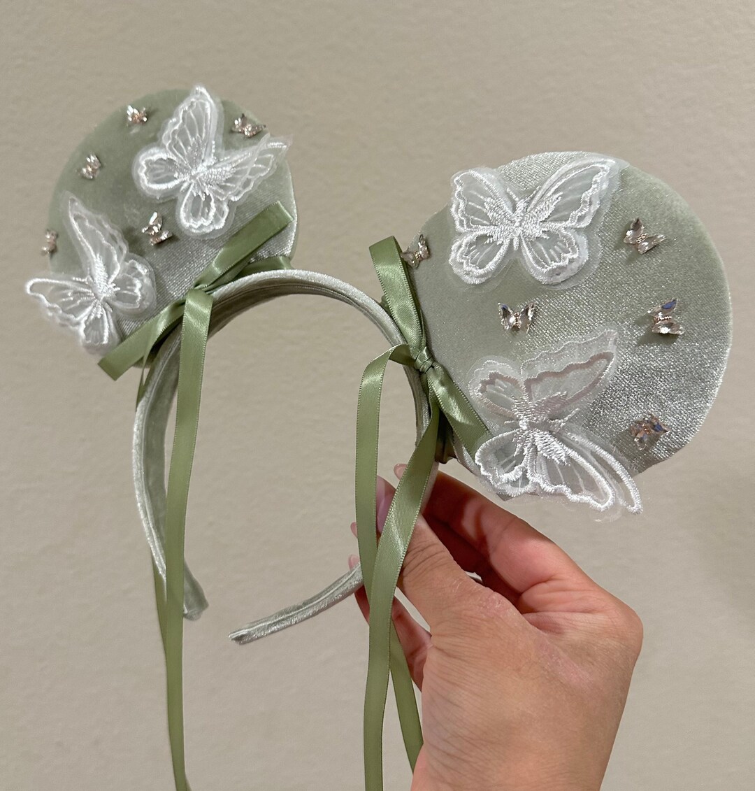 Sage Butterfly Coquette Mouse Ears - Etsy