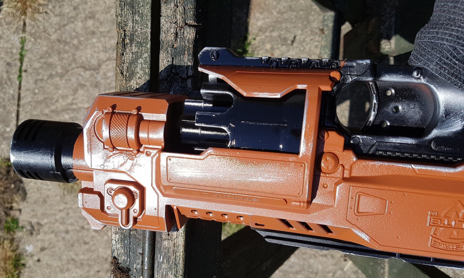 Nerf Gun Stockade Battle Worn Paint Scheme Cosplay & Larp Post ...