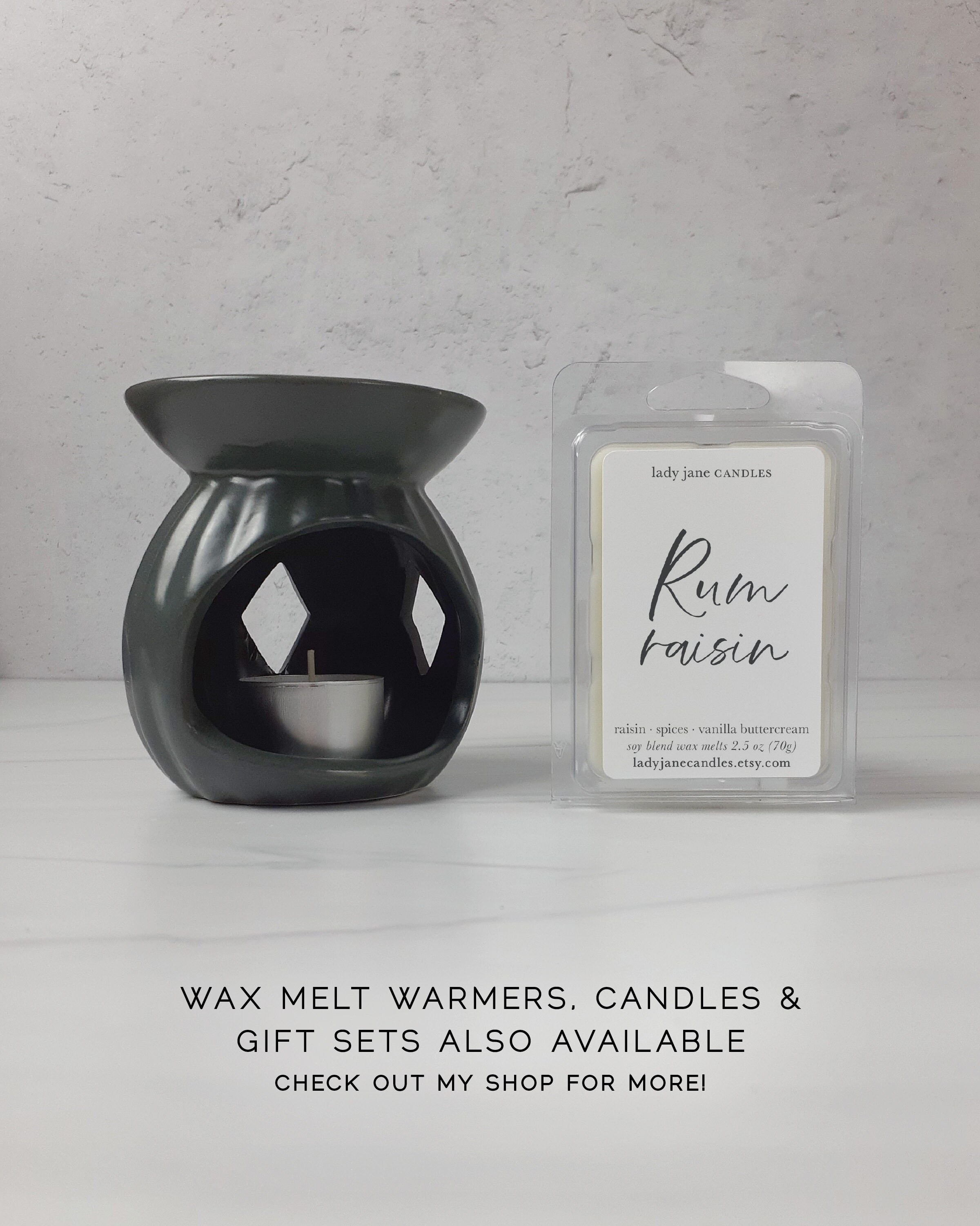 Rum Raisin Wax Melts | Highly Scented Wax Melt Bar | Strong Extra ...