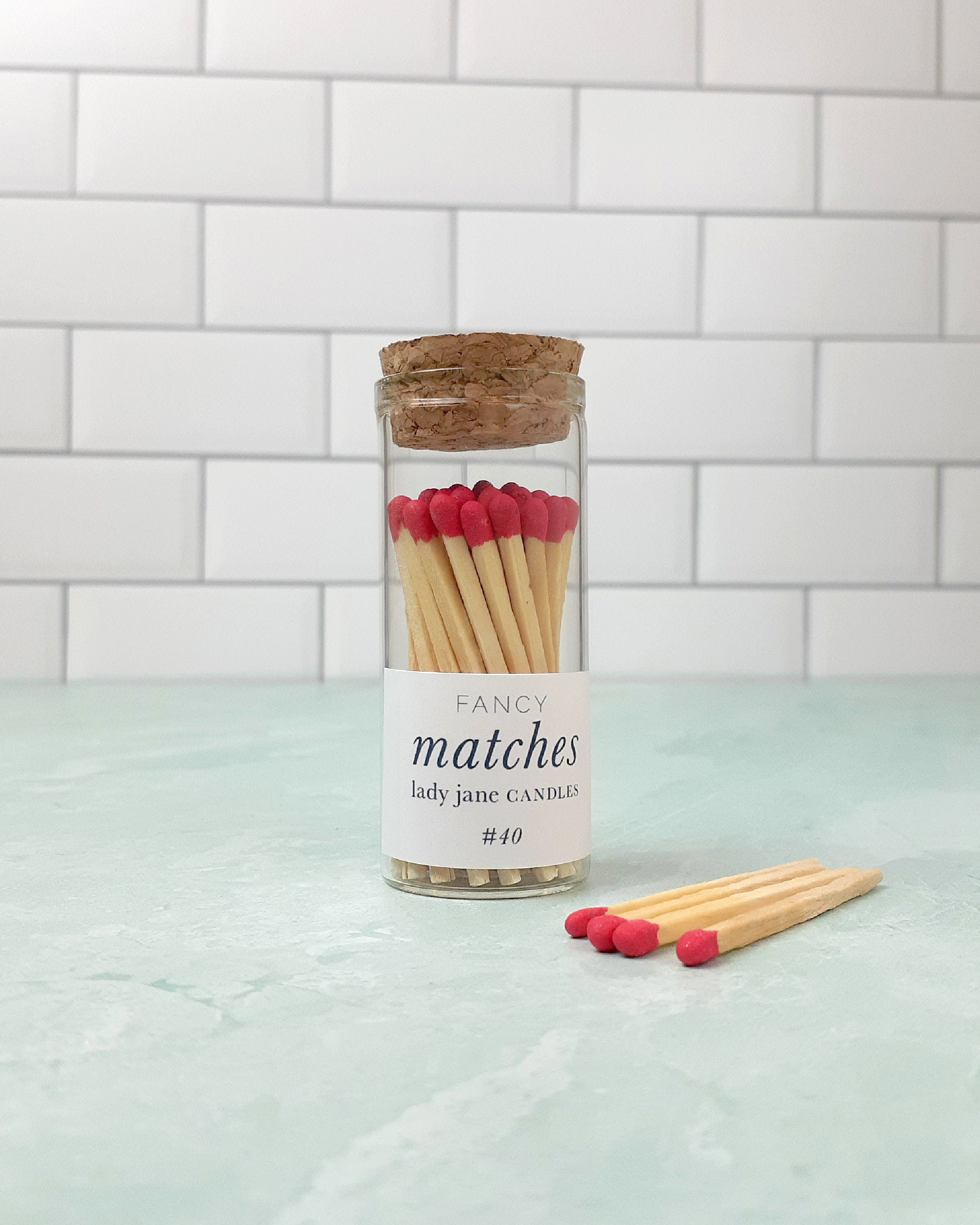 Fancy Matches Safety Matches Red Tips 40 High Quality - Etsy