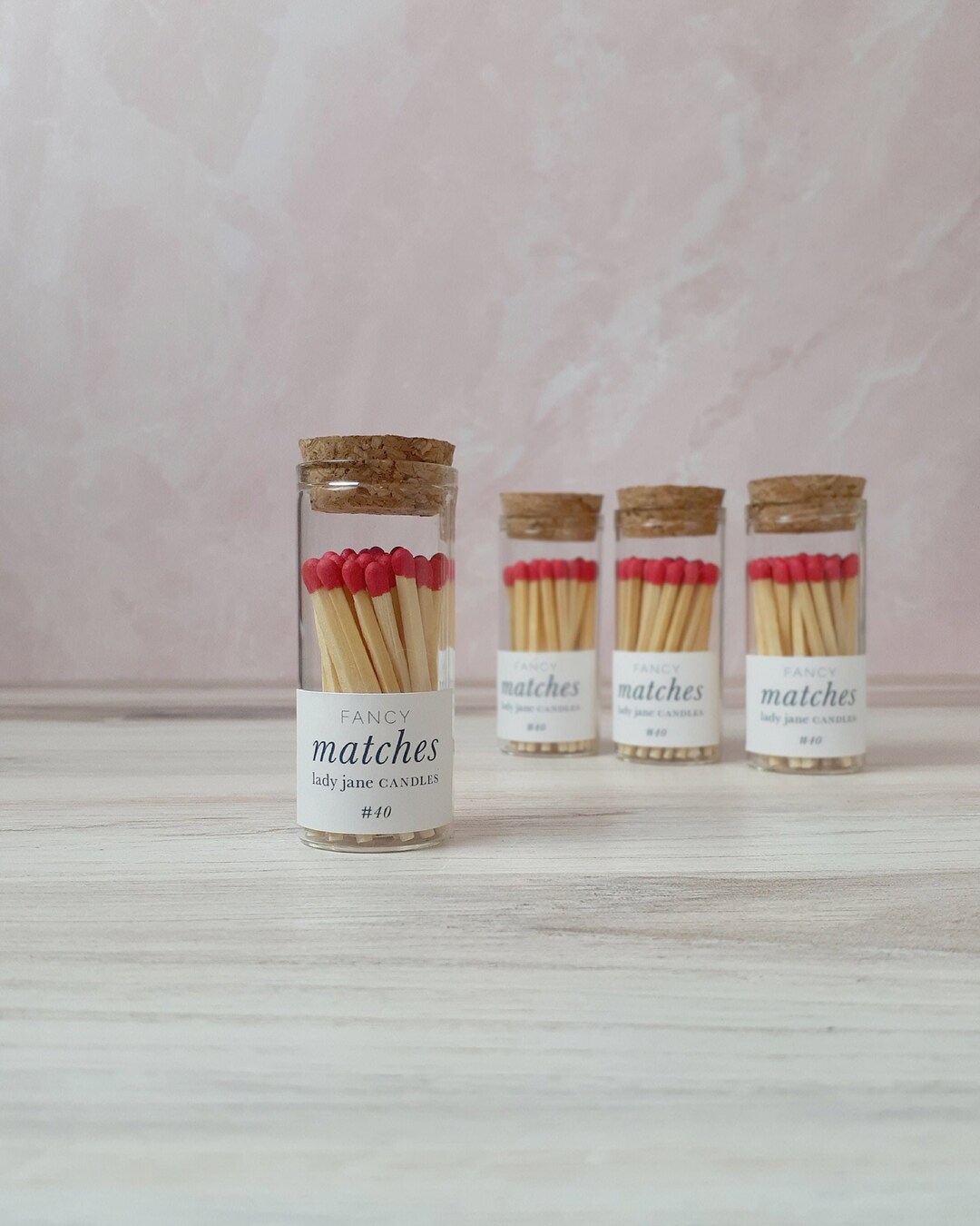 Fancy Matches Safety Matches Red Tips 40 High Quality - Etsy