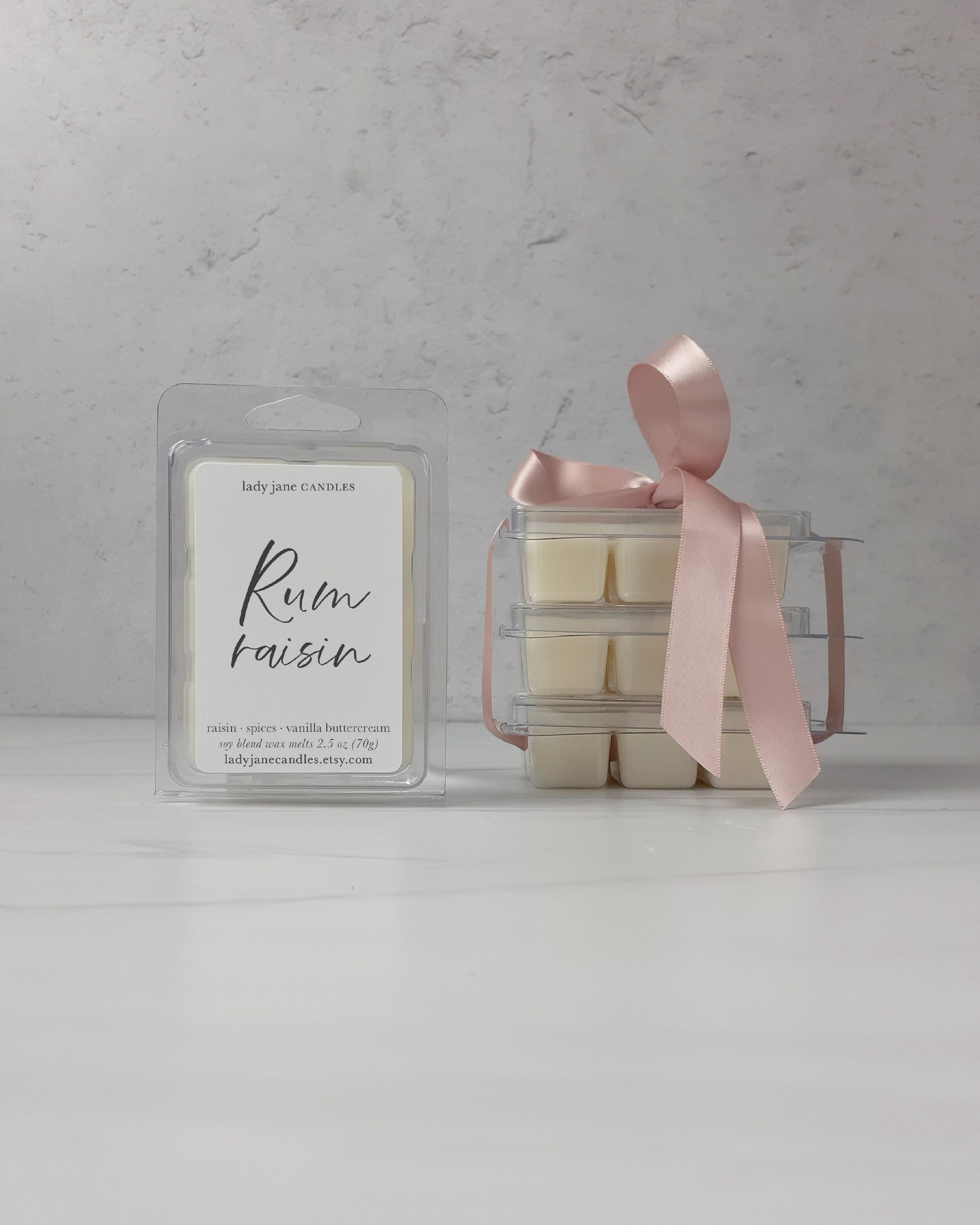 Rum Raisin Wax Melts | Highly Scented Wax Melt Bar | Strong Extra ...