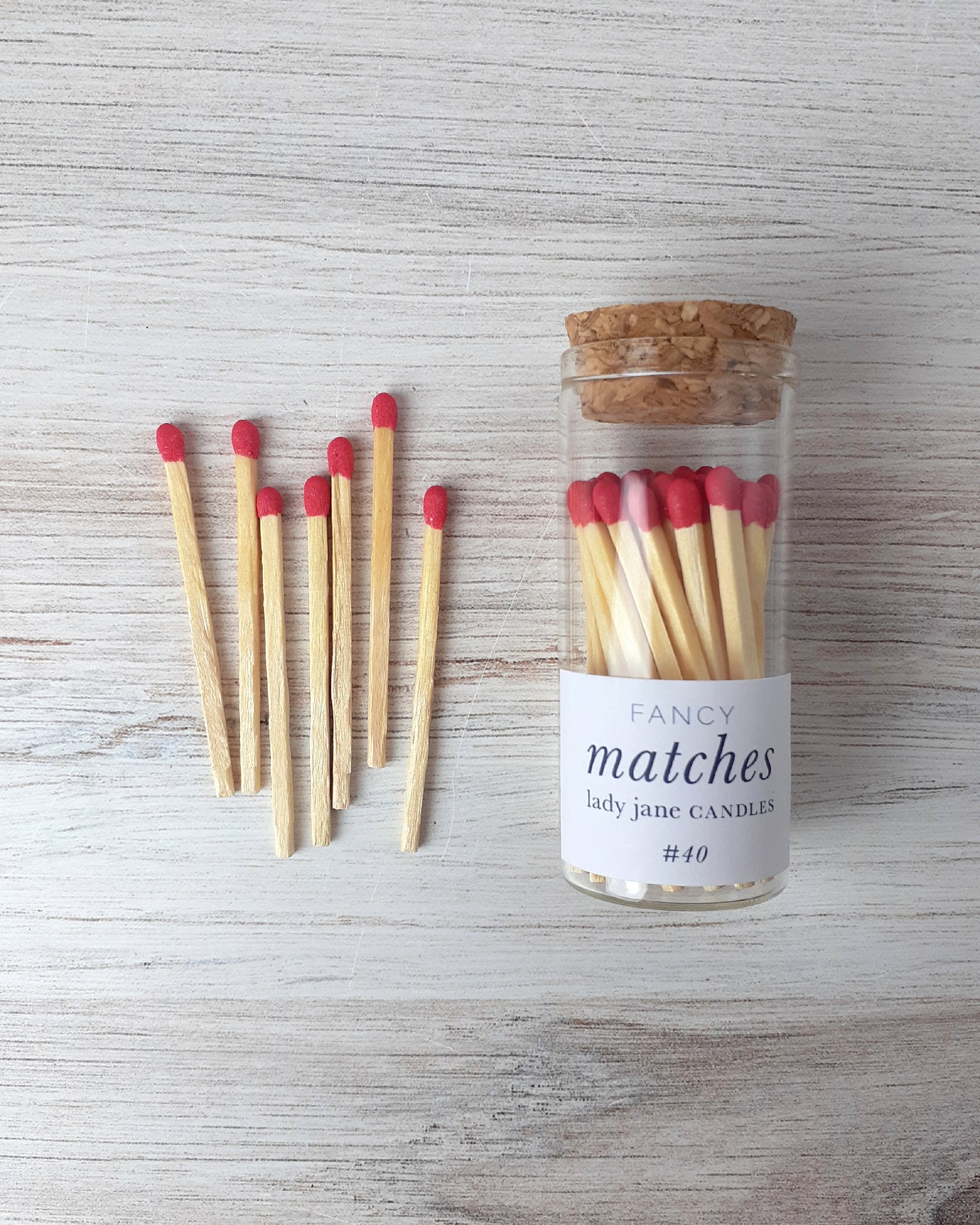 Fancy Matches Safety Matches Red Tips 40 High Quality - Etsy