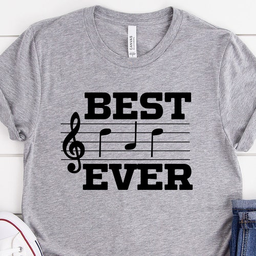 Best Dad Ever Music Notes Shirt Musician Dad Gifts Musical - Etsy