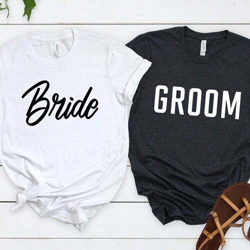 Bride and Groom Shirt Wedding Shirts Bride Groom Shirt Set - Etsy